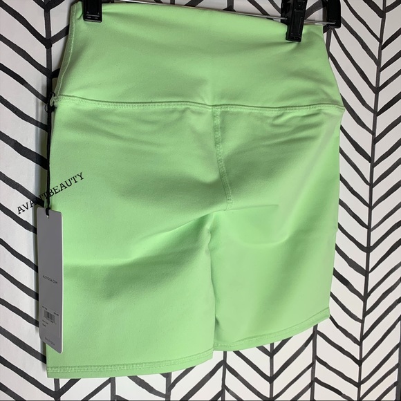 ALO Yoga | Shorts | Alo Yoga Neon Lime Biker Shorts Green Small Nwt ...